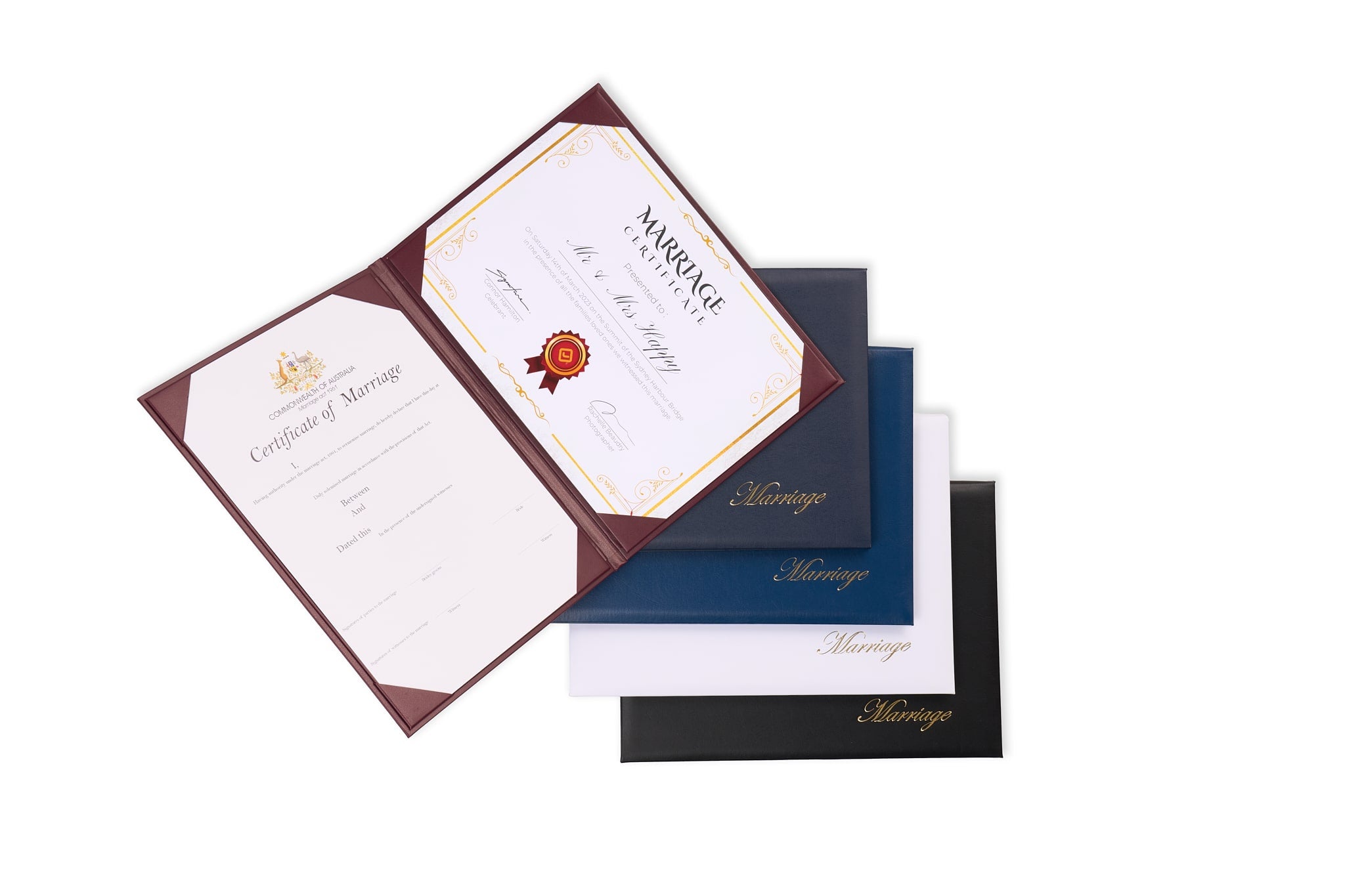 2 Certificate 'Ceremony' A4 Premium Signing Folders – Image Display ...
